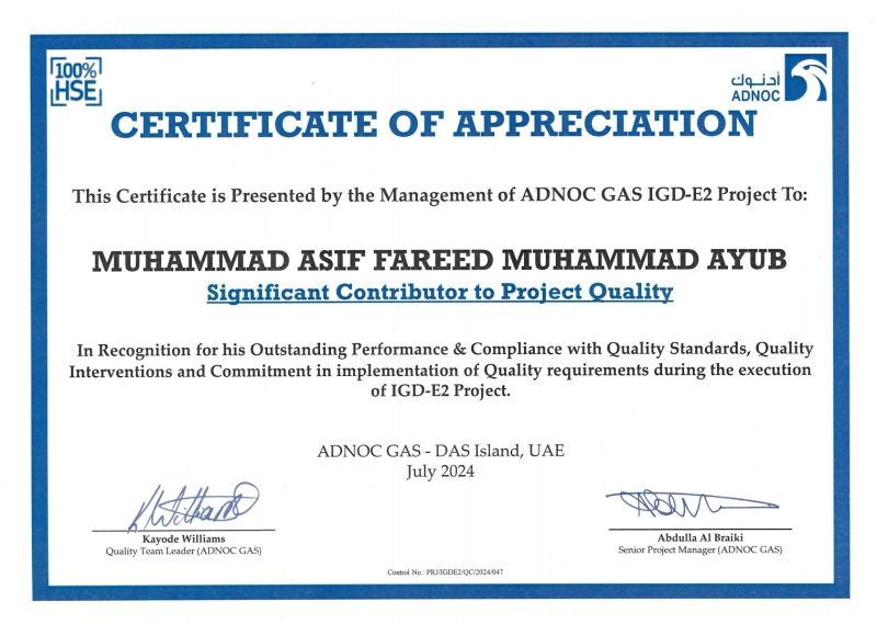 Muhammad Asif Fareed on LinkedIn: #achievement Muhammad Asif Fareed on LinkedIn: #achievement