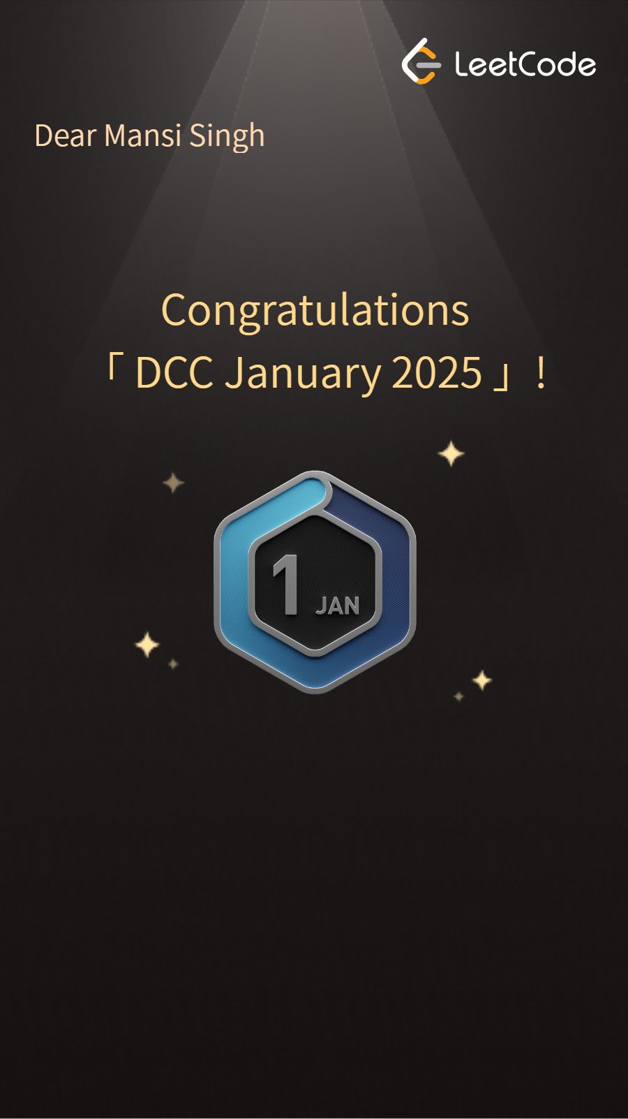 Mansi Singh on LinkedIn: #codingjourney #newyearnewskills #leetcode # ... Mansi Singh on LinkedIn: #codingjourney #newyearnewskills #leetcode # ...