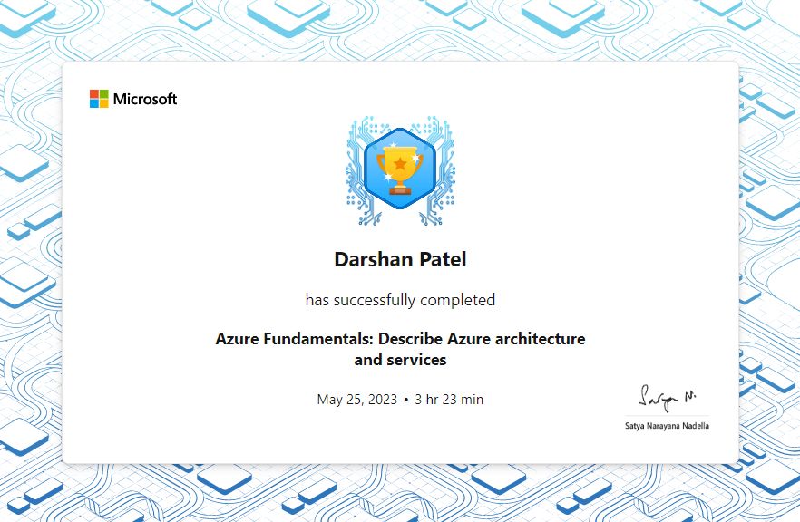 Darshan Patel on LinkedIn: #azure #azurecloud #azurecertification # ... Darshan Patel on LinkedIn: #azure #azurecloud #azurecertification # ...