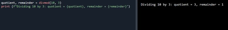 Bnaya Kahalani on LinkedIn: #python #programming #pythontips #divmod # ... Bnaya Kahalani on LinkedIn: #python #programming #pythontips #divmod # ...