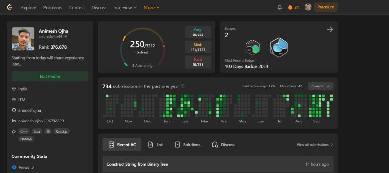 Animesh Ojha on LinkedIn: #leetcode #dsa #optimization #codingjourney # ... Animesh Ojha on LinkedIn: #leetcode #dsa #optimization #codingjourney # ...