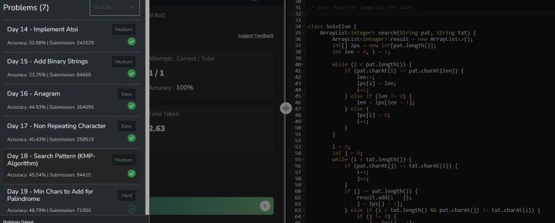 #gfg160 #coding #algorithms #kmpalgorithm #java #geeksforgeeks ... #gfg160 #coding #algorithms #kmpalgorithm #java #geeksforgeeks ...