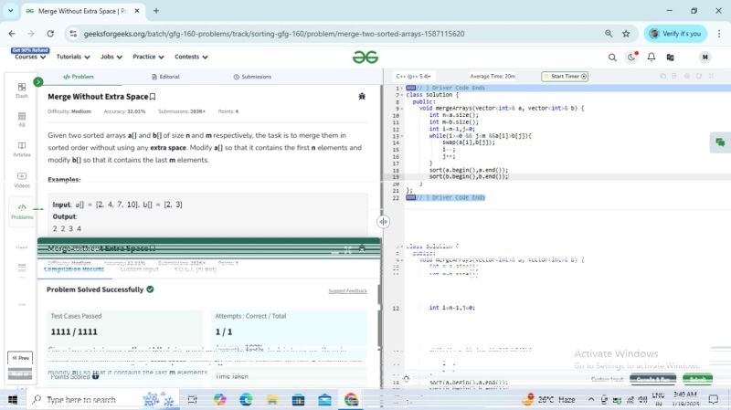 VIGNESH M on LinkedIn: #geeksforgeeks #gfg_160 #problem #solving #skill VIGNESH M on LinkedIn: #geeksforgeeks #gfg_160 #problem #solving #skill