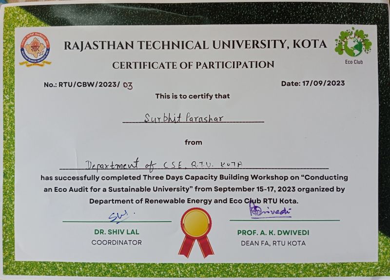Surbhit Parashar on LinkedIn: Three days capacity building workshop on ... Surbhit Parashar on LinkedIn: Three days capacity building workshop on ...