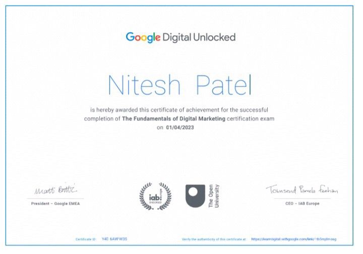 NITESH PATEL on LinkedIn: #digitalmarketing #digital #google NITESH PATEL on LinkedIn: #digitalmarketing #digital #google