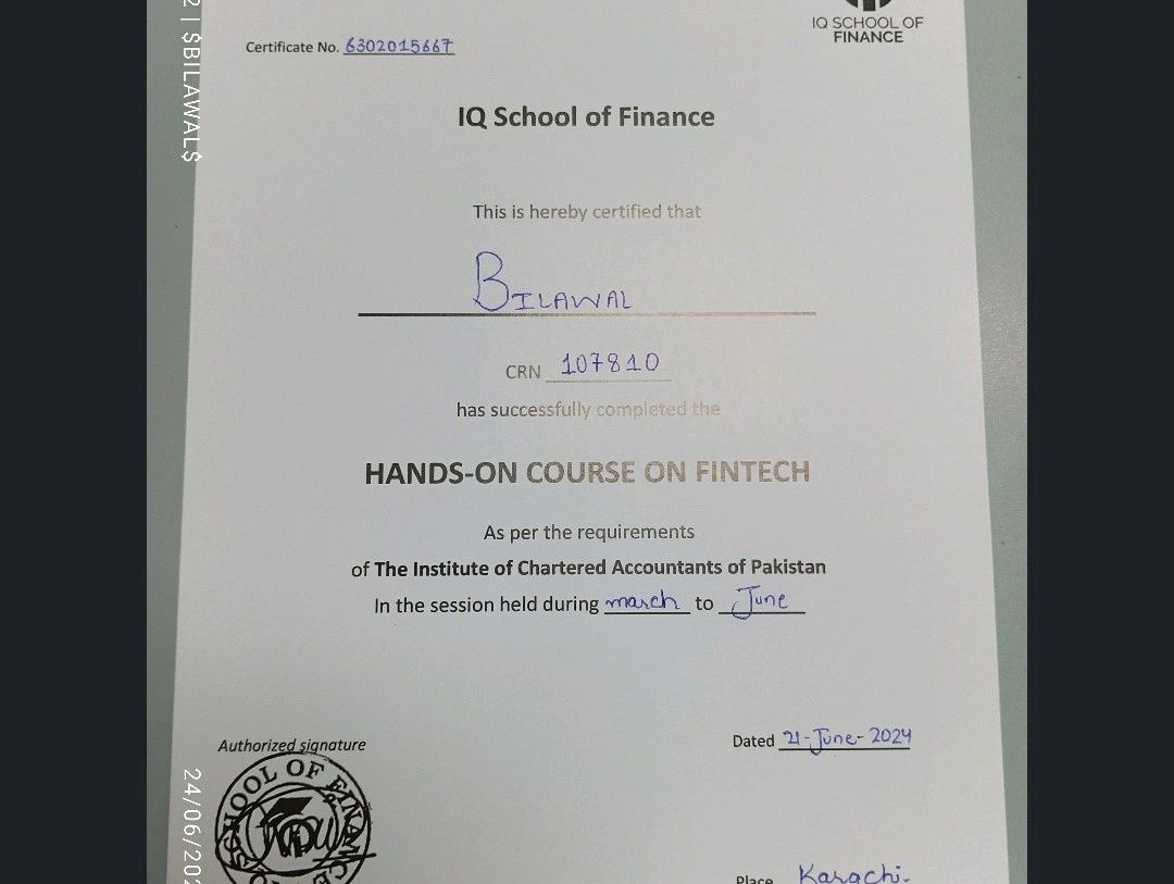Bilawal Ujan on LinkedIn: Alhamdolillah completed the training course ... Bilawal Ujan on LinkedIn: Alhamdolillah completed the training course ...