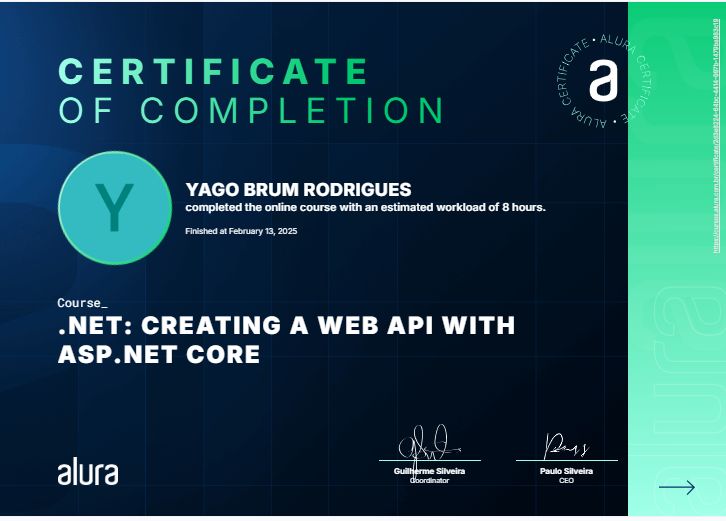 Yago Brum on LinkedIn: #dotnet #aspnetcore #webapi #development # ... Yago Brum on LinkedIn: #dotnet #aspnetcore #webapi #development # ...