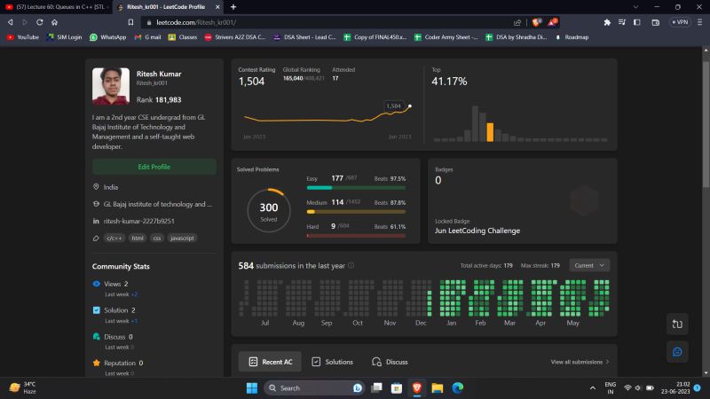 Ritesh Kr on LinkedIn: #numberofdayschallenge #leetcode # ... Ritesh Kr on LinkedIn: #numberofdayschallenge #leetcode # ...