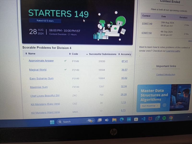 Abhishek Jha on LinkedIn: #codechef #competitiveprogramming #java Abhishek Jha on LinkedIn: #codechef #competitiveprogramming #java