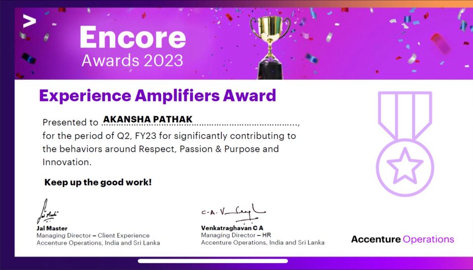 Akansha Pathak on LinkedIn: Q2 2023 Encore awards🙂 Akansha Pathak on LinkedIn: Q2 2023 Encore awards🙂