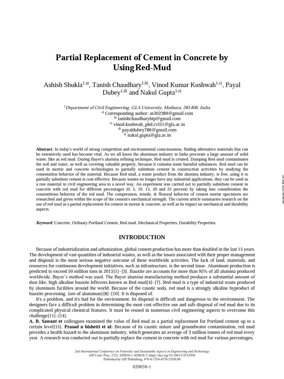 TANISH CHAUDHARY on LinkedIn: #researchpaper #concreteinnovation # ... TANISH CHAUDHARY on LinkedIn: #researchpaper #concreteinnovation # ...