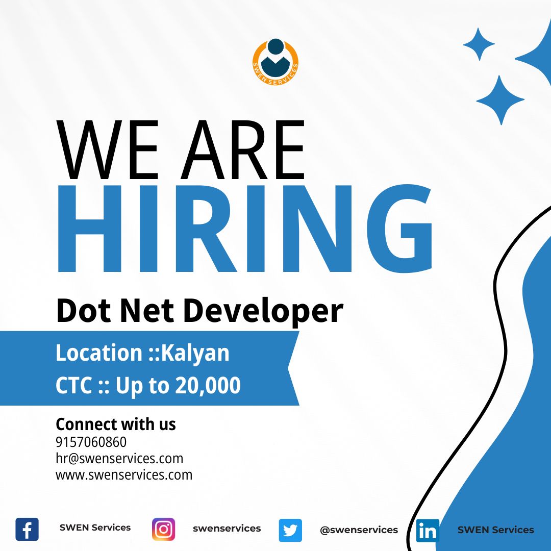 Vardhan Wagh on LinkedIn: DotNet Openings | 10 comments Vardhan Wagh on LinkedIn: DotNet Openings | 10 comments
