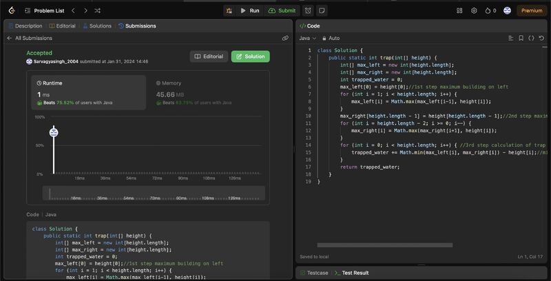 Sarvagya singh on LinkedIn: #leetcode #rainwatertrapping #algorithms # ... Sarvagya singh on LinkedIn: #leetcode #rainwatertrapping #algorithms # ...