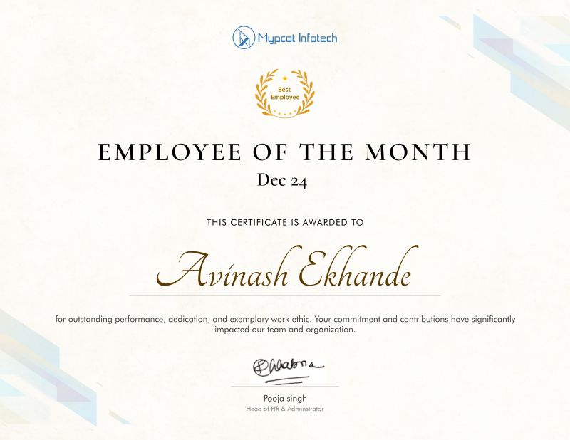 Avinash Ekhande on LinkedIn: #eom Avinash Ekhande on LinkedIn: #eom