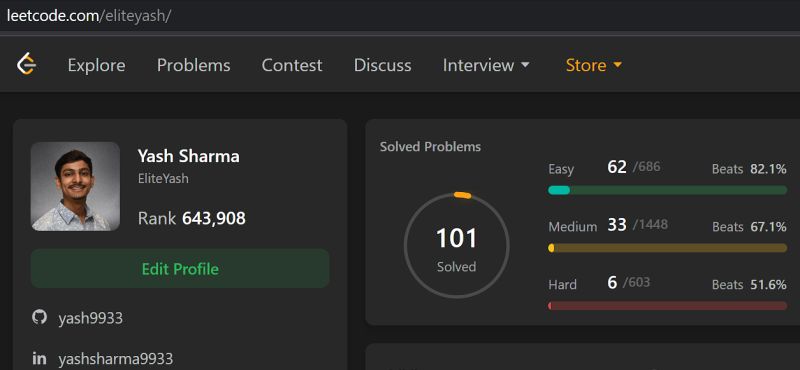 Yash Sharma on LinkedIn: #leetcode #coding #problemsolving #dsa # ... Yash Sharma on LinkedIn: #leetcode #coding #problemsolving #dsa # ...