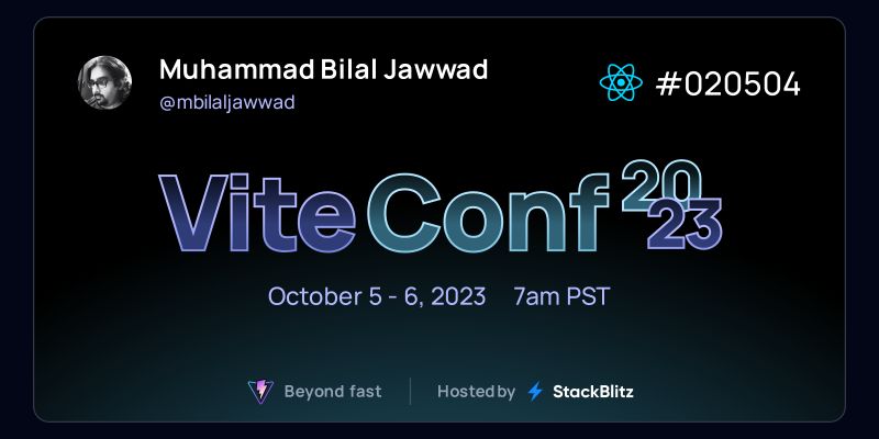 Muhammad Bilal Jawwad on LinkedIn: #vite Muhammad Bilal Jawwad on LinkedIn: #vite