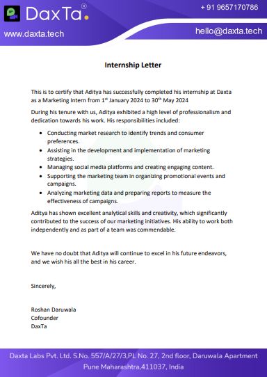 Aditya Kumar on LinkedIn: #internship #digitalmarketing # ... Aditya Kumar on LinkedIn: #internship #digitalmarketing # ...