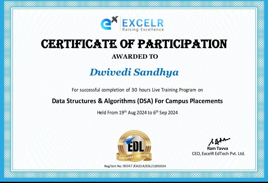 Sandhya Dwivedi on LinkedIn: #datastructures #algorithms #dsa # ... Sandhya Dwivedi on LinkedIn: #datastructures #algorithms #dsa # ...