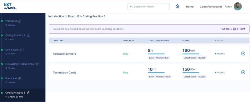 Aman Zade on LinkedIn: #nxtwave #ccbp #reactjs #lists #keys #codingpractice Aman Zade on LinkedIn: #nxtwave #ccbp #reactjs #lists #keys #codingpractice