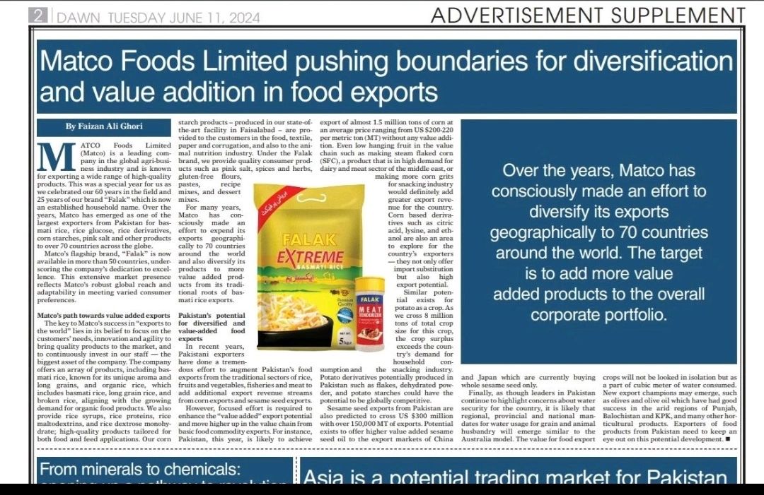 Rana Faizan Anjum on LinkedIn: Matco Foods pushing boundaries for ... Rana Faizan Anjum on LinkedIn: Matco Foods pushing boundaries for ...
