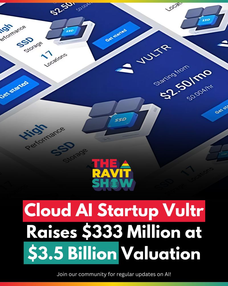 The Ravit Show on LinkedIn: Breaking News: Cloud AI Startup Vultr ... The Ravit Show on LinkedIn: Breaking News: Cloud AI Startup Vultr ...