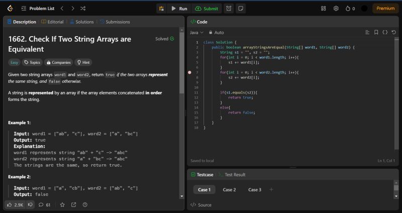 LeetCode Challenge: String Arrays | Khushi Agarwal posted on the topic ... LeetCode Challenge: String Arrays | Khushi Agarwal posted on the topic ...
