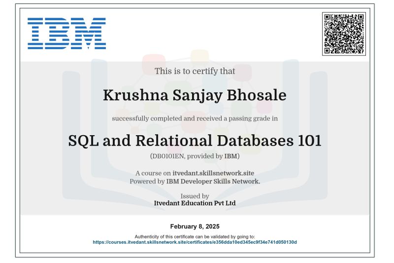 #sql #relationaldatabases #ibm #certification #softwaredevelopment ... #sql #relationaldatabases #ibm #certification #softwaredevelopment ...
