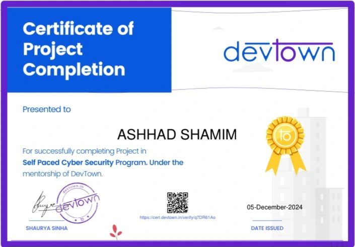 #cybersecurity #learningjourney #professionalgrowth #devtown… | Ashhad ... #cybersecurity #learningjourney #professionalgrowth #devtown… | Ashhad ...