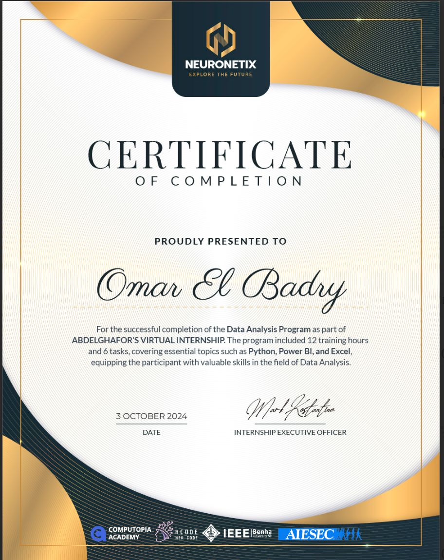 Omar El Badry on LinkedIn: 🎉 Exciting News! 🎉 I’m thrilled to share ... Omar El Badry on LinkedIn: 🎉 Exciting News! 🎉 I’m thrilled to share ...
