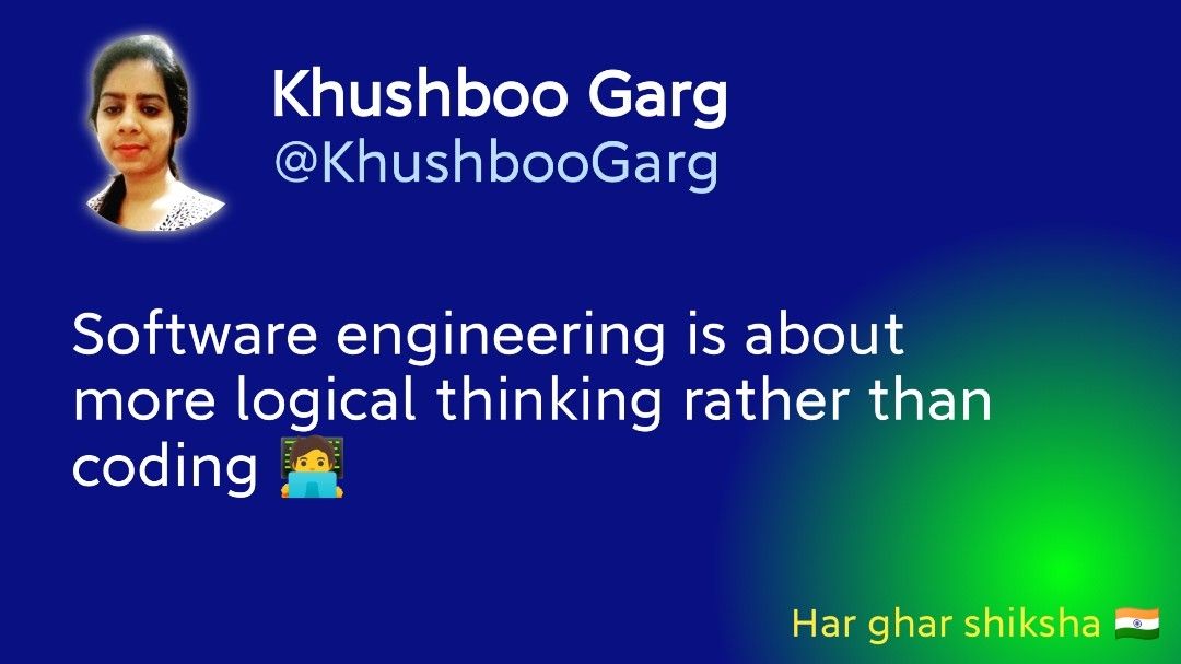 Khushboo Garg on LinkedIn: #coding #softwareengineering #students #jobs ... Khushboo Garg on LinkedIn: #coding #softwareengineering #students #jobs ...