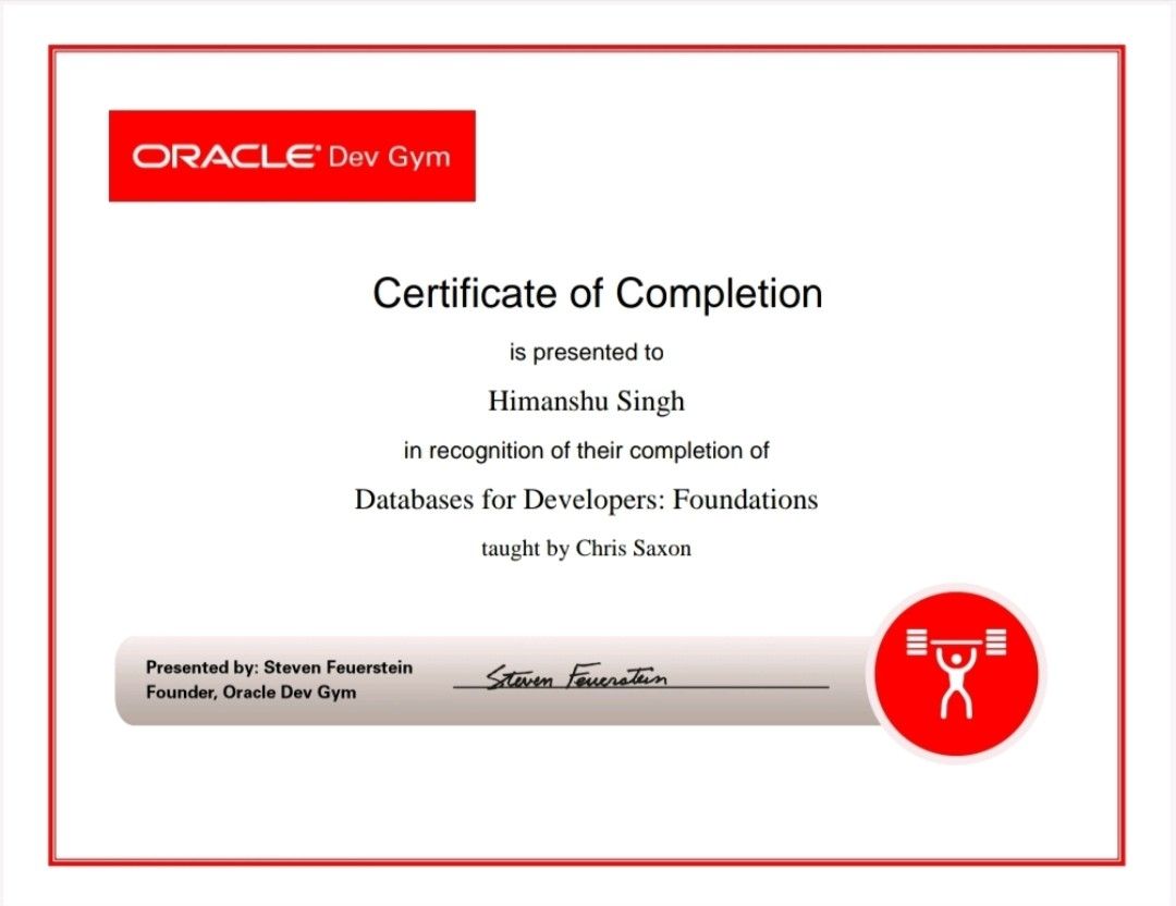 Himanshu Singh on LinkedIn: #oracle #database #sqlserver #sqldeveloper ... Himanshu Singh on LinkedIn: #oracle #database #sqlserver #sqldeveloper ...