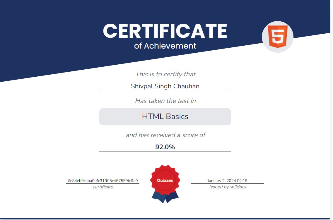 Shivpalsingh Chauhan on LinkedIn: #certificationachievement #frontend # ... Shivpalsingh Chauhan on LinkedIn: #certificationachievement #frontend # ...