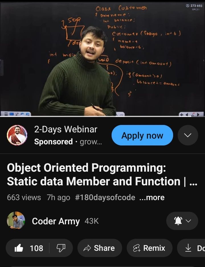 #180daysofcode #coderarmy #180daysofcodechallenge | Prashant Soni #180daysofcode #coderarmy #180daysofcodechallenge | Prashant Soni
