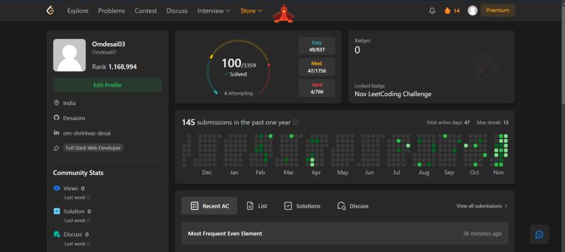 Om Desai on LinkedIn: #leetcode #programming #algorithms # ... Om Desai on LinkedIn: #leetcode #programming #algorithms # ...