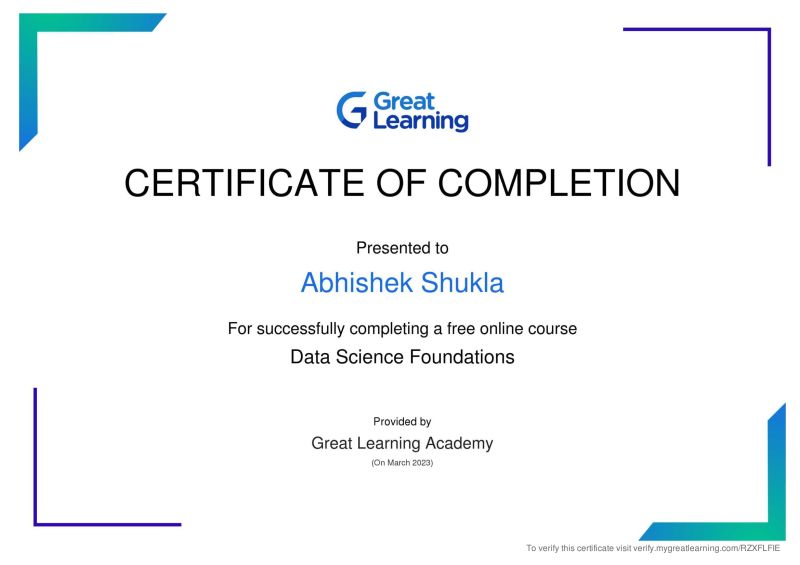 Abhishek Shukla on LinkedIn: #datascience #datasciencefoundation # ... Abhishek Shukla on LinkedIn: #datascience #datasciencefoundation # ...