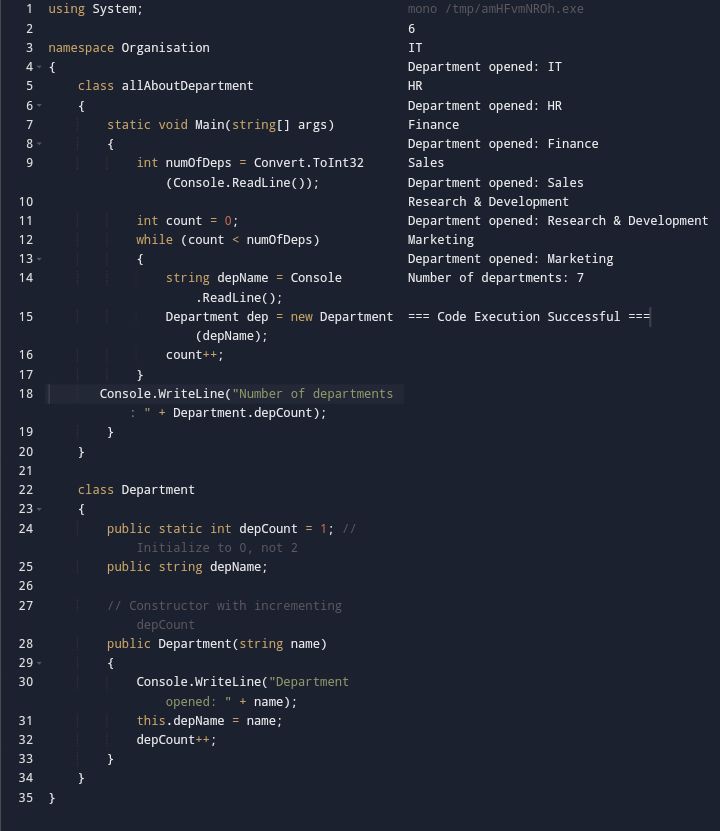 Pralhad Saw on LinkedIn: #csharp #programming #learning #staticmembers ... Pralhad Saw on LinkedIn: #csharp #programming #learning #staticmembers ...