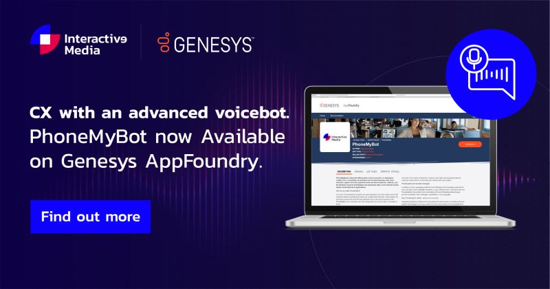 Interactive Media on LinkedIn: #genesysappfoundry #voicebots #ai # ... Interactive Media on LinkedIn: #genesysappfoundry #voicebots #ai # ...