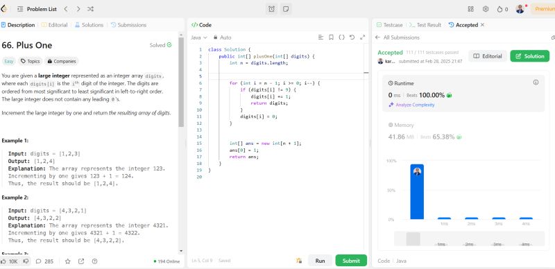 #100daysofcode #day34 #leetcode #arraymanipulation #codingchallenge ... #100daysofcode #day34 #leetcode #arraymanipulation #codingchallenge ...