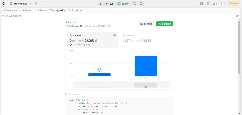 #100daysofleetcodechallenge #leetcode #coding #srmaeaswari | Anish Kumar #100daysofleetcodechallenge #leetcode #coding #srmaeaswari | Anish Kumar