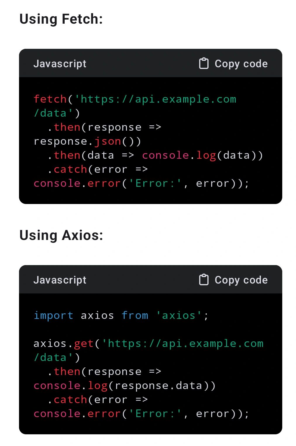 Choosing Between Axios and Fetch for HTTP Requests in JavaScript | Ajay ... Choosing Between Axios and Fetch for HTTP Requests in JavaScript | Ajay ...