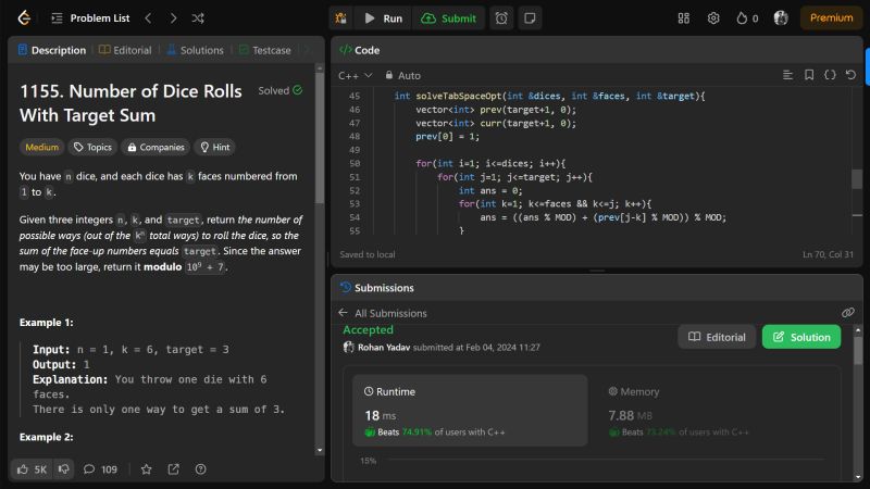 #leetcode #leetcodestreak #dynamicprogramming #dynamics365 #cpp # ... #leetcode #leetcodestreak #dynamicprogramming #dynamics365 #cpp # ...