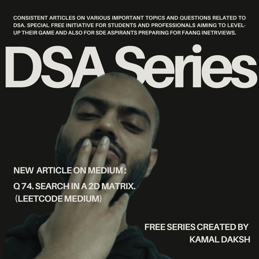 Kamal Daksh Krishnan on LinkedIn: #dsa #leetcode # ... Kamal Daksh Krishnan on LinkedIn: #dsa #leetcode # ...