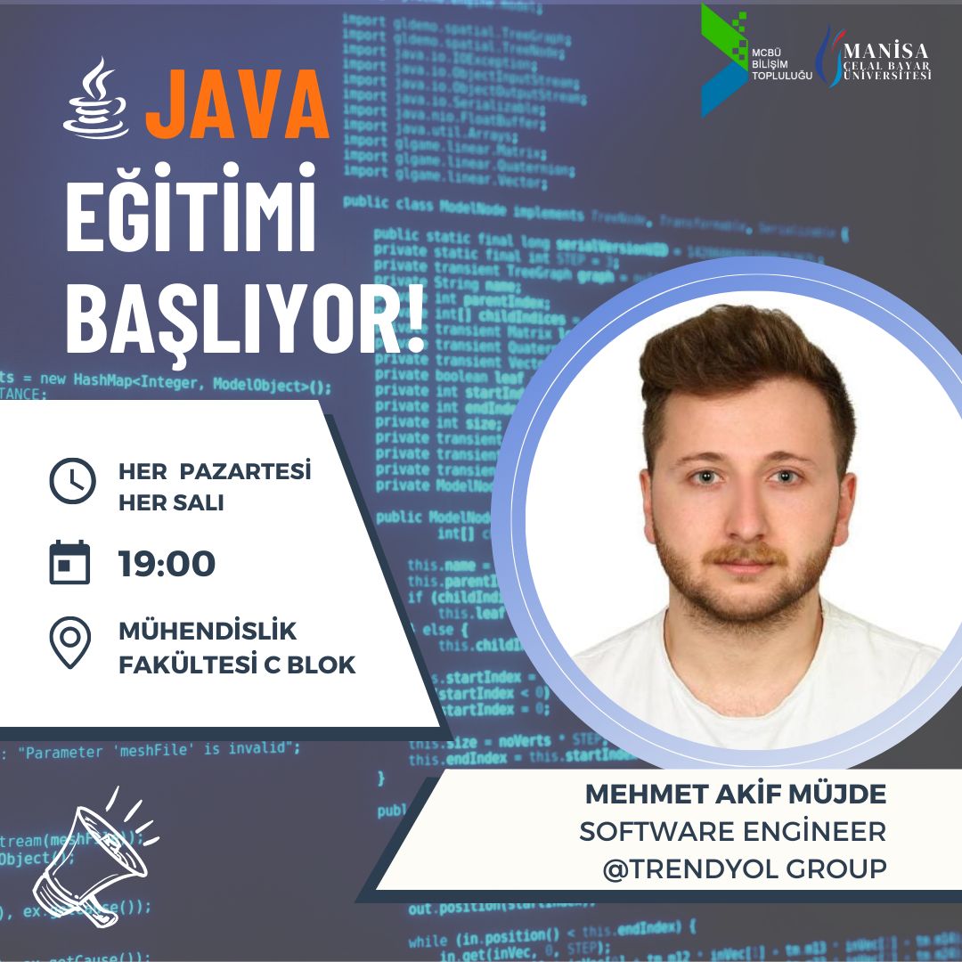 MCBÜ Bilişim Topluluğu LinkedIn‘de: #java #programming #coding # ... MCBÜ Bilişim Topluluğu LinkedIn‘de: #java #programming #coding # ...