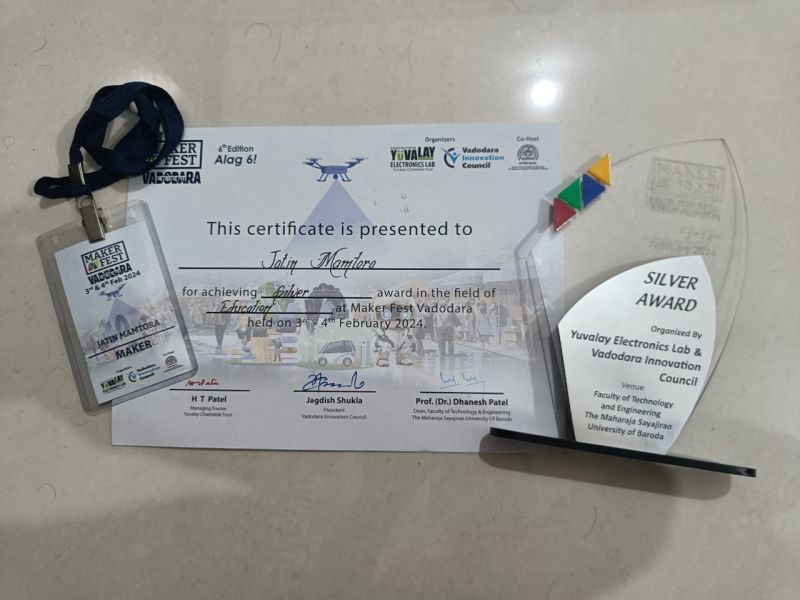 Jatin Mamtora on LinkedIn: #hackathon #silveraward #makerfest #vadodara ... Jatin Mamtora on LinkedIn: #hackathon #silveraward #makerfest #vadodara ...