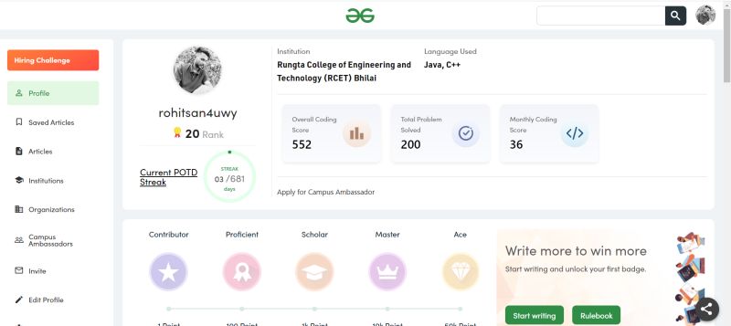 Rohit Sanam on LinkedIn: #geeksforgeeks Rohit Sanam on LinkedIn: #geeksforgeeks