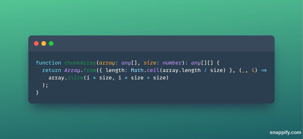 Array Chunking Utility | Adebayo Olamilekan Array Chunking Utility | Adebayo Olamilekan