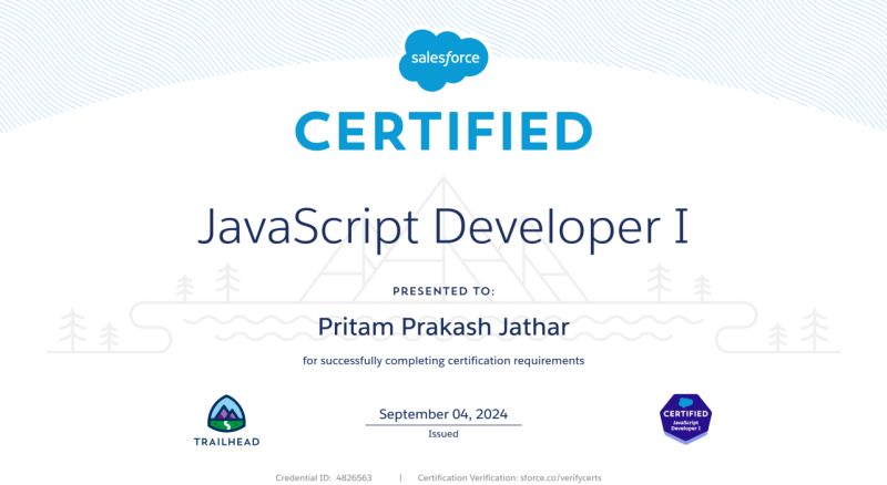 PRITAM JATHAR on LinkedIn: #salesforce #javascriptdeveloper #javascript ... PRITAM JATHAR on LinkedIn: #salesforce #javascriptdeveloper #javascript ...
