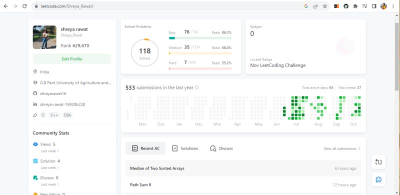 Shreya Rawat on LinkedIn: #100daychallenge #leetcode #dailycoding #dsa ... Shreya Rawat on LinkedIn: #100daychallenge #leetcode #dailycoding #dsa ...