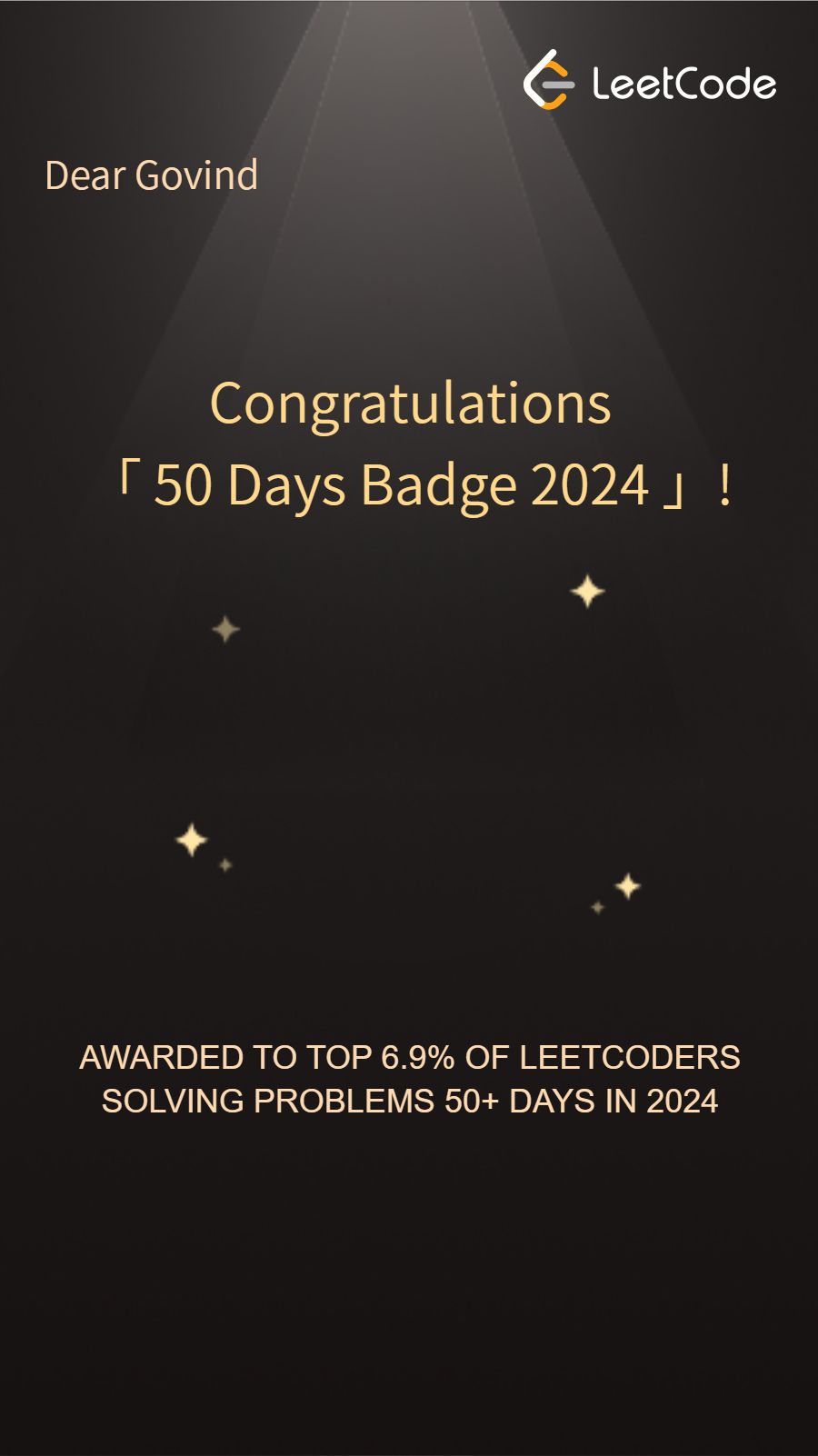 Govind Patidar on LinkedIn: #leetcode #milestone #codingjourney # ... Govind Patidar on LinkedIn: #leetcode #milestone #codingjourney # ...