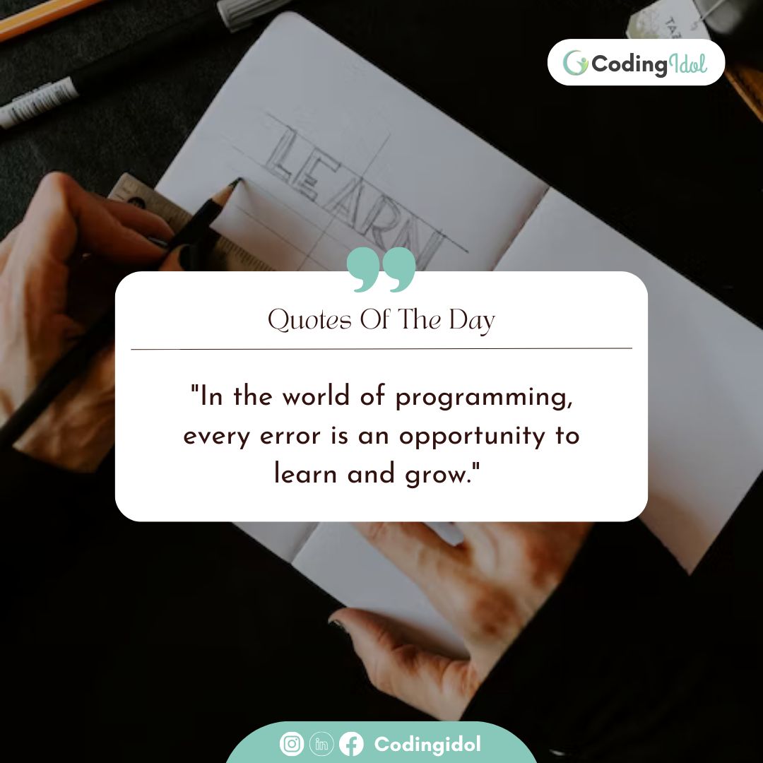 CodingIdol on LinkedIn: #codingidol #programmingquotes #codewisdom # ... CodingIdol on LinkedIn: #codingidol #programmingquotes #codewisdom # ...